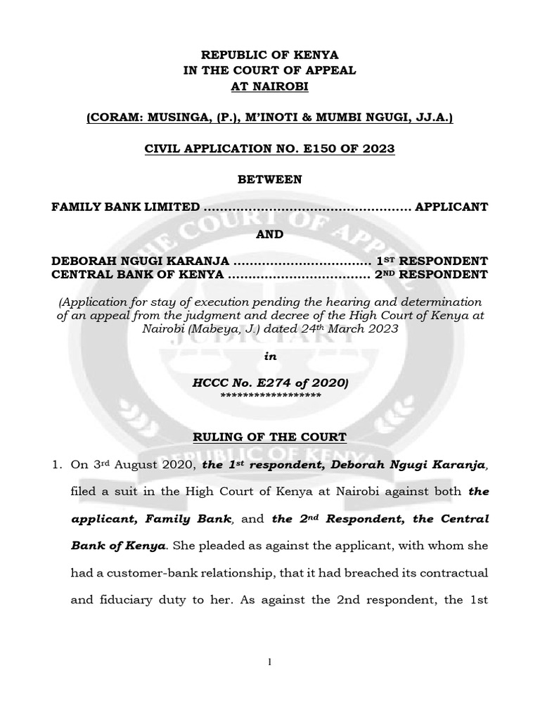 Civil Application No. E150 of 2023 | PDF | Lawsuit | Judgment (Law)