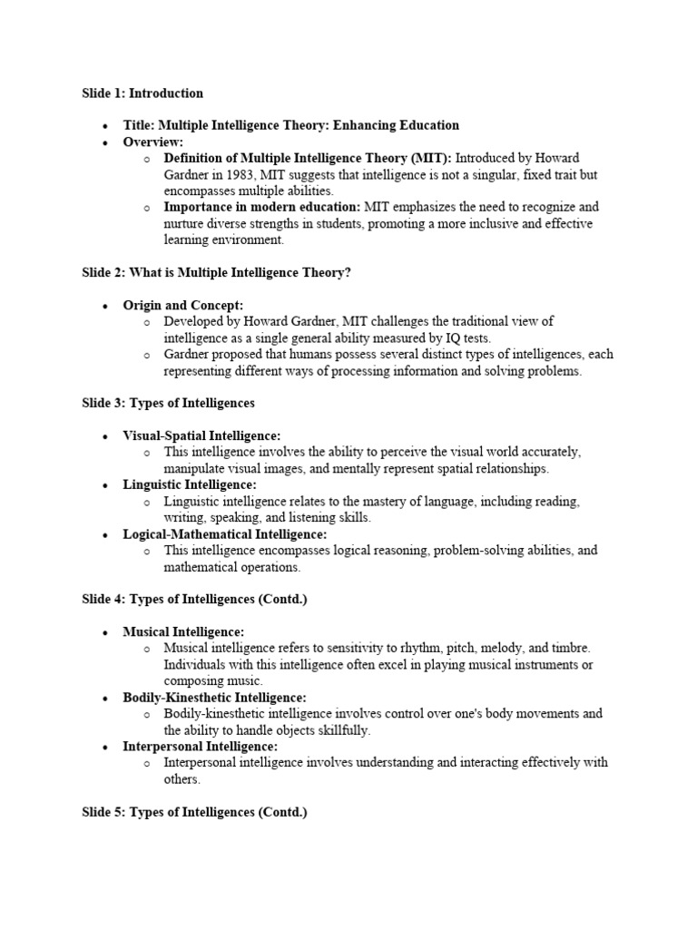 Slide 1 | PDF | Intelligence | Human Communication