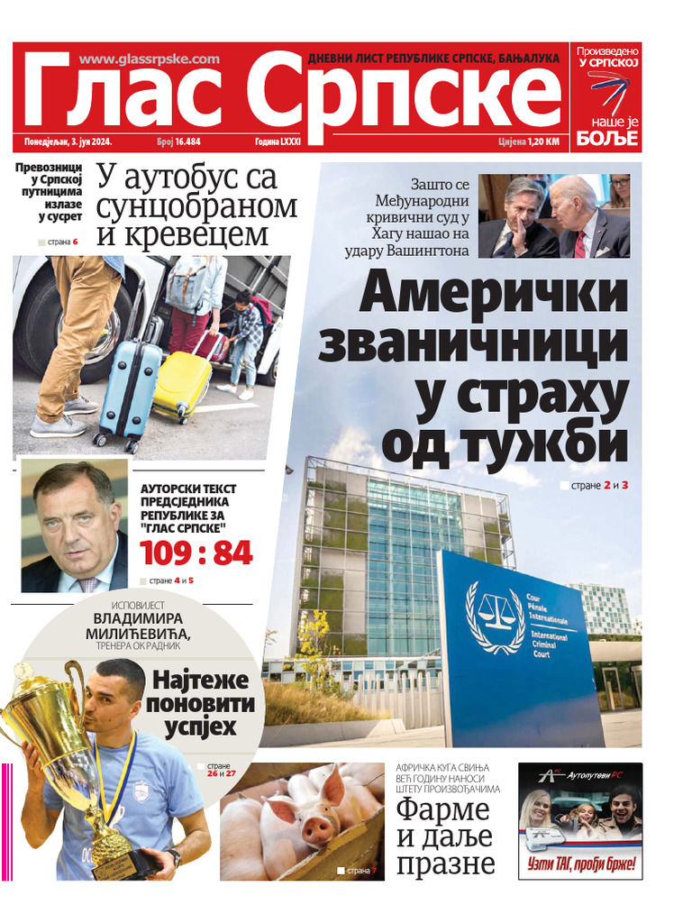 Glas Srpske 20240603 | PDF