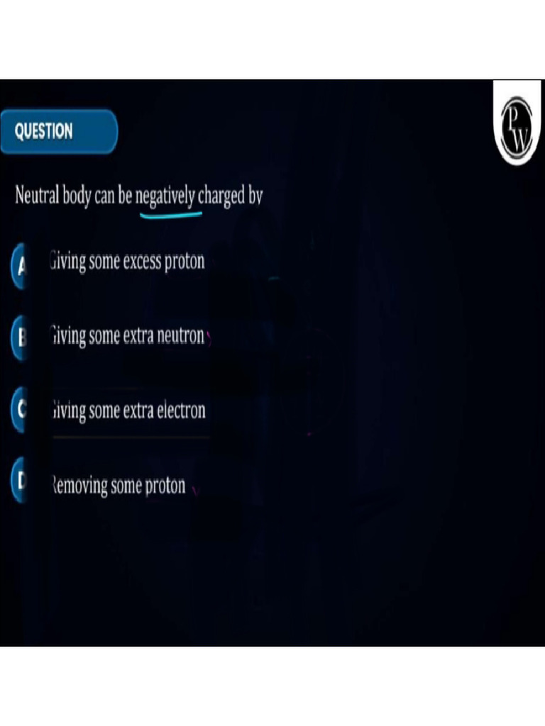 Electric Charges and Fields MCQ's | PDF