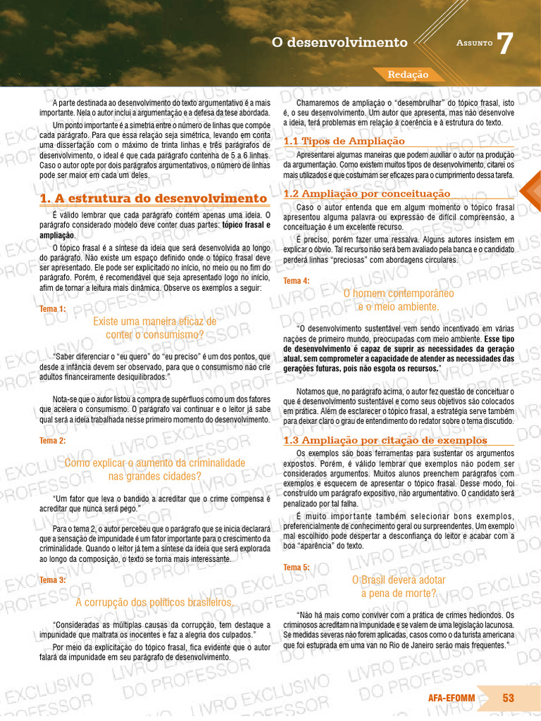 Afa Efomm Apostila Redacao Vol 2 | PDF | Science | Sustentabilidade