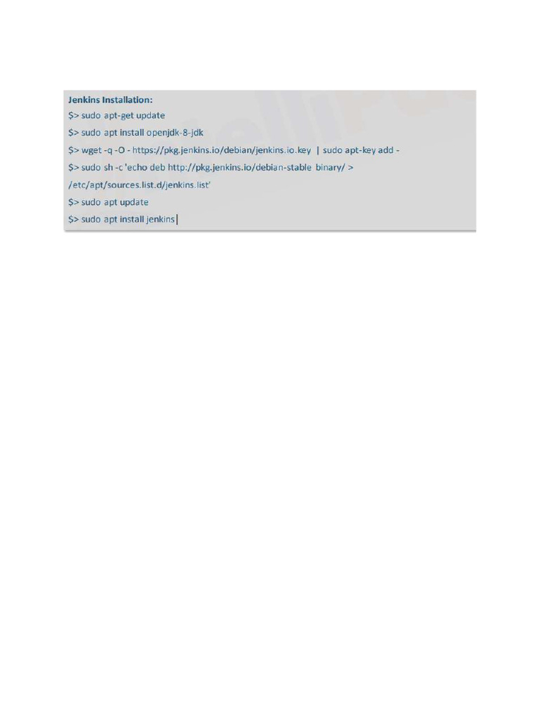 Jenkins Installation | PDF Jenkins Installation | PDF