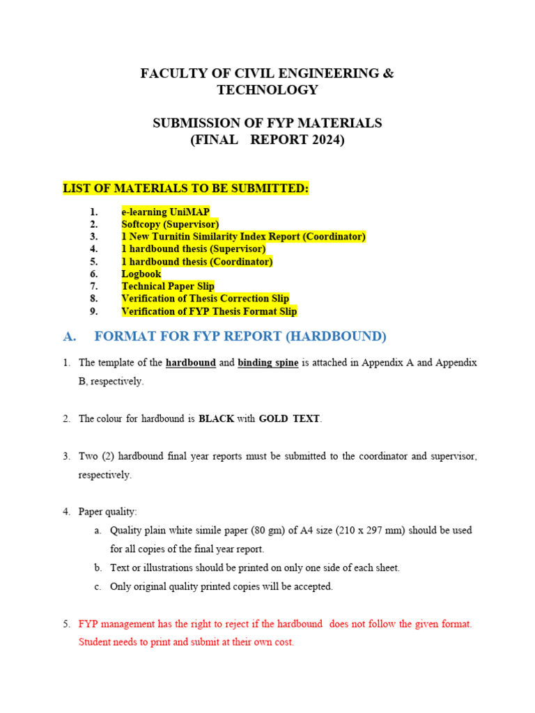 Hardbound Template 2024 | PDF | Bookbinding | Thesis
