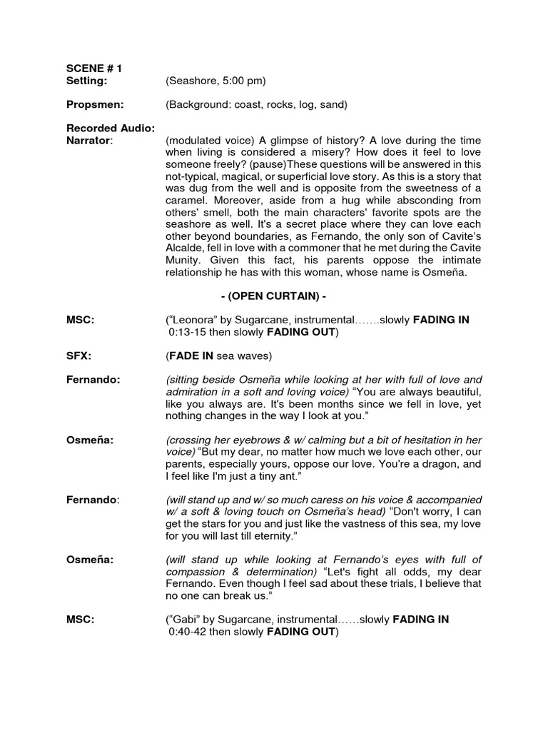 Creative Writing Script | PDF Creative Writing Script | PDF