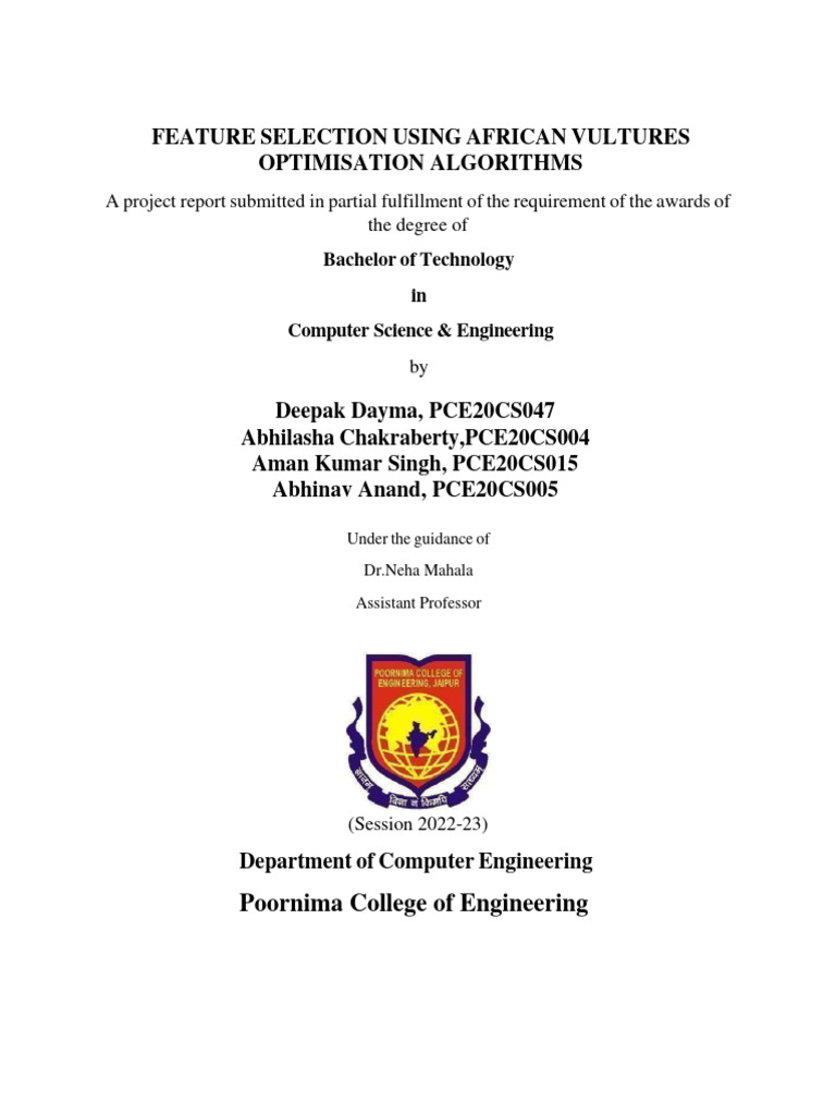 6csa5 NSP Report DR - Neha Mahala. I | PDF | Metaheuristic | Mathematical Optimization