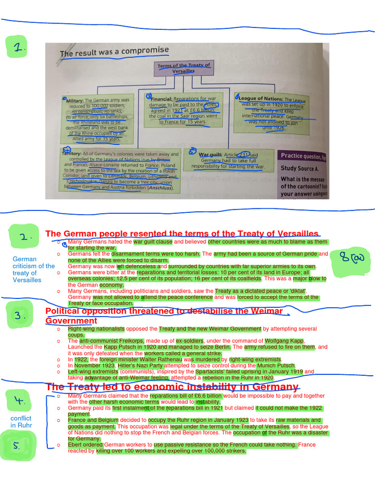Treaty of Versailles Revision | PDF | Weimar Republic | Hyperinflation ...