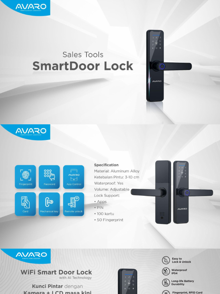 Sales Tools - Avaro Sl01 Gen 1 | PDF