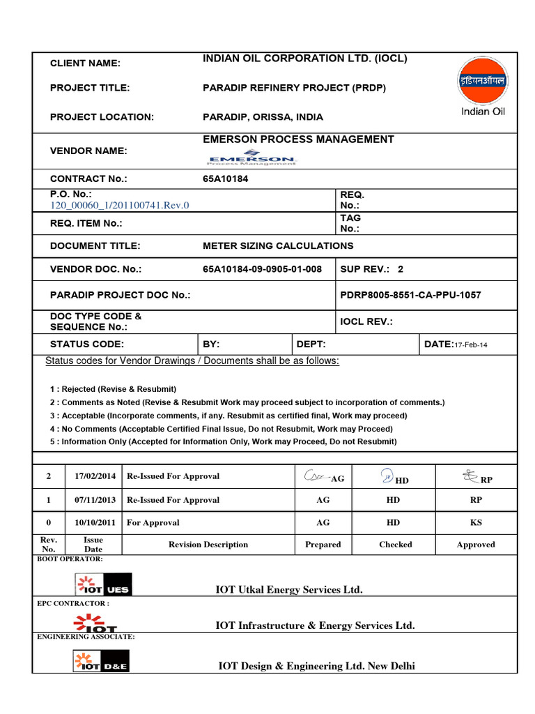 65A10184-09-0905-01-008 Rev.2 (FLow Meter Sizing Cal) | PDF | Flow ...