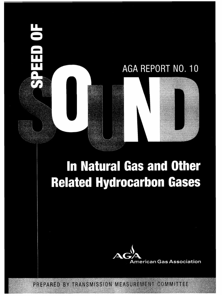 AGA Report N°10 Velocidad Sónica de Gas | PDF