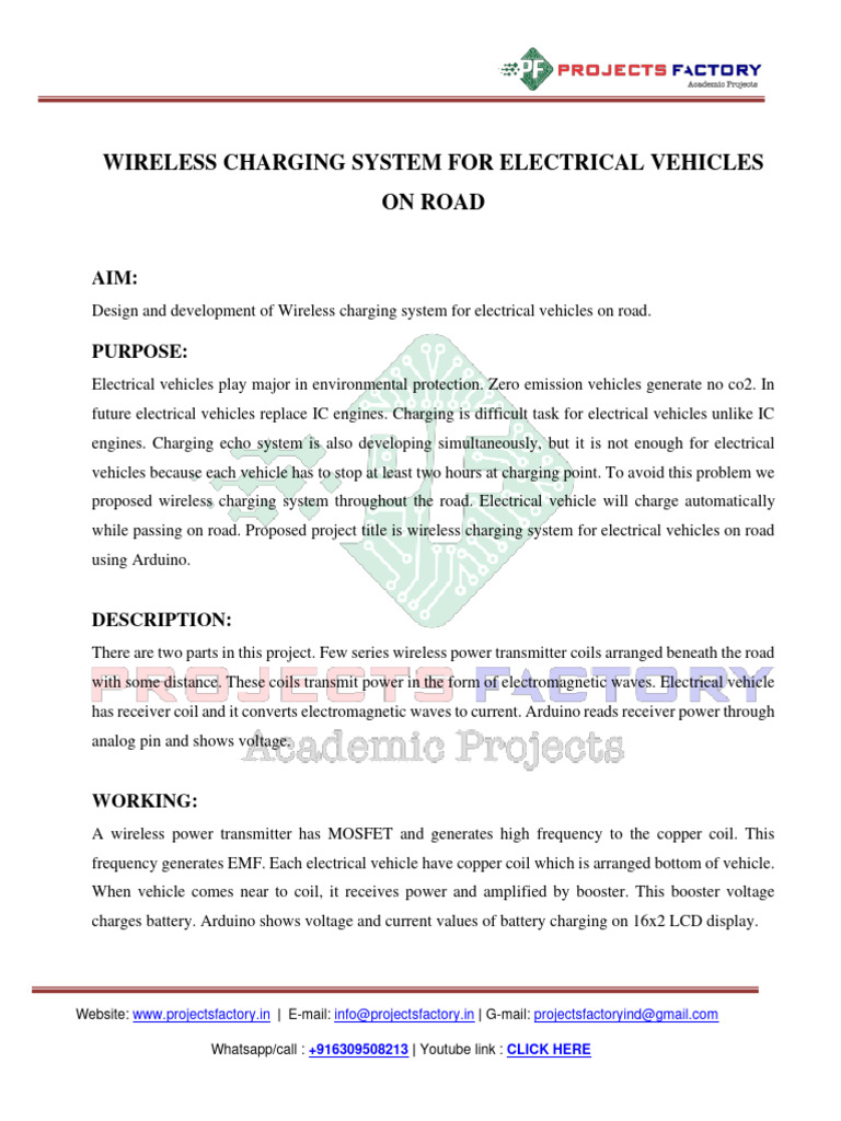 PF - EV - 4.wireless Charging System For Electrical Vehicles On The ...