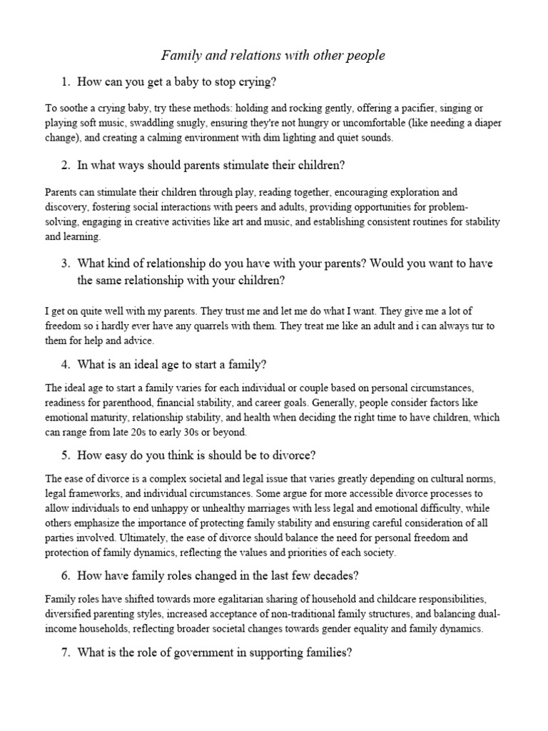 Family and Relations With Other People | PDF | Antisocial Personality ...
