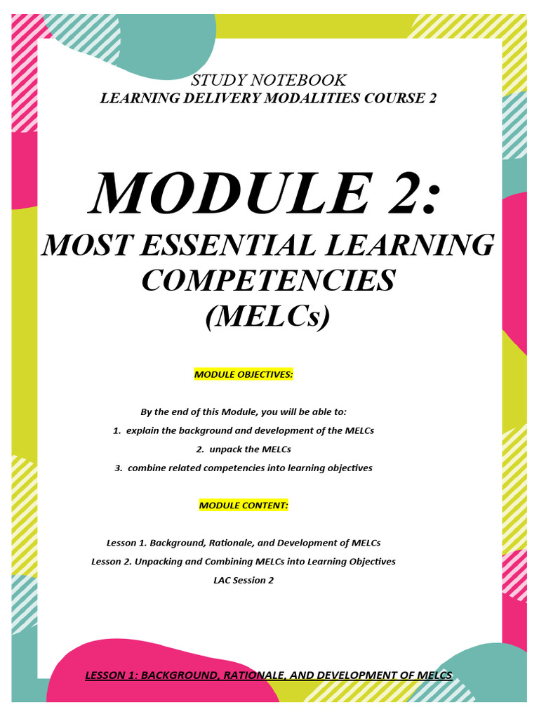 Module 2 Study Notebook | PDF | Learning | Taxes