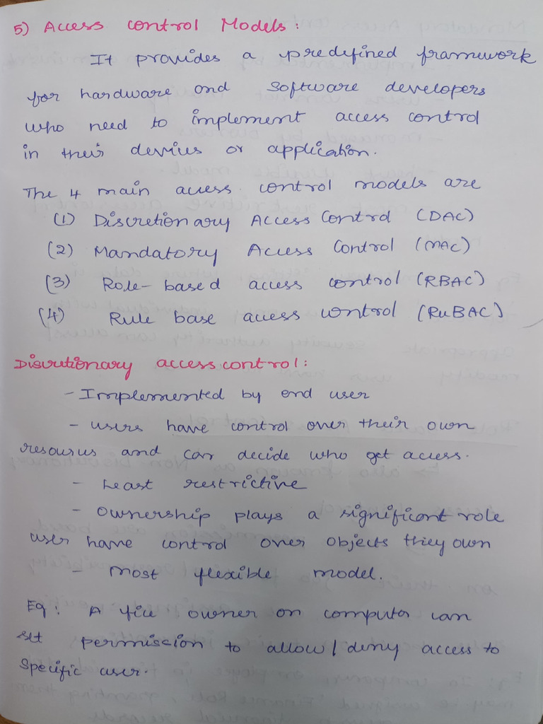 5 17 Access Control Model Pdf Access Control Security Engineering