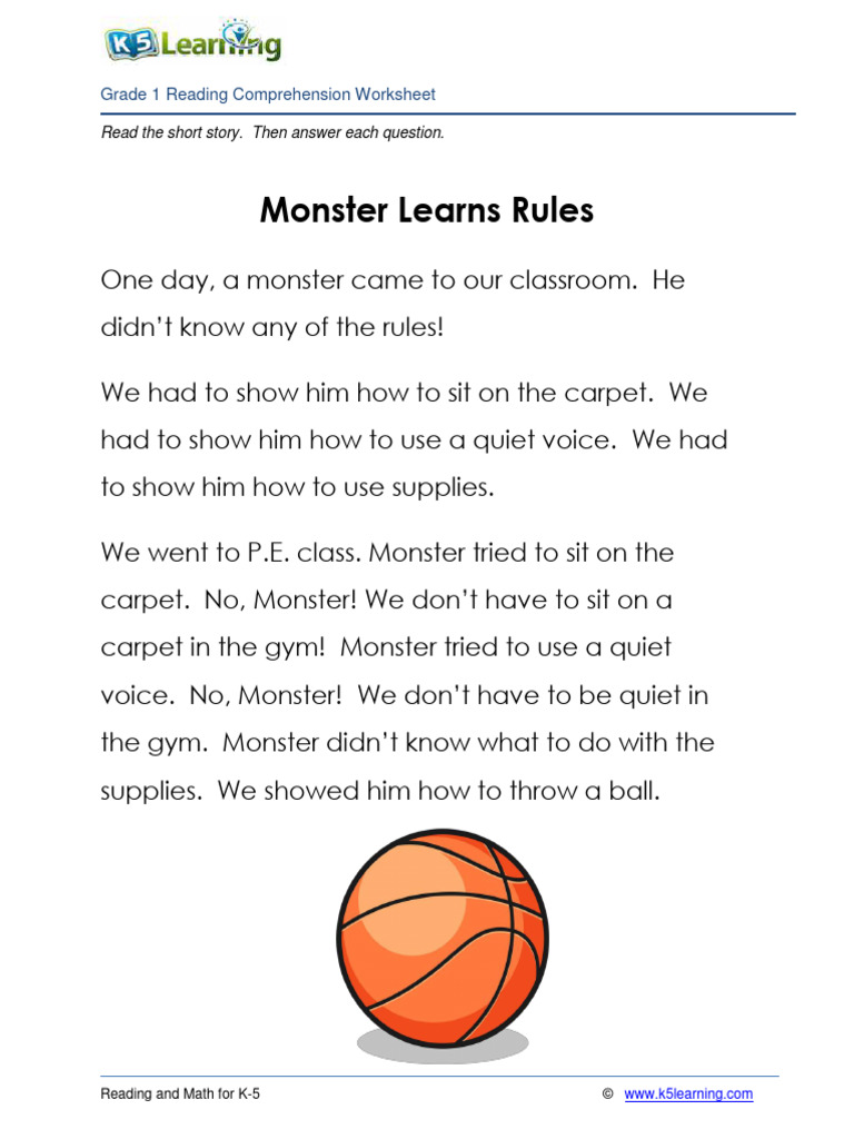 Monster Learns School Rules | PDF | Language Arts & Discipline ...
