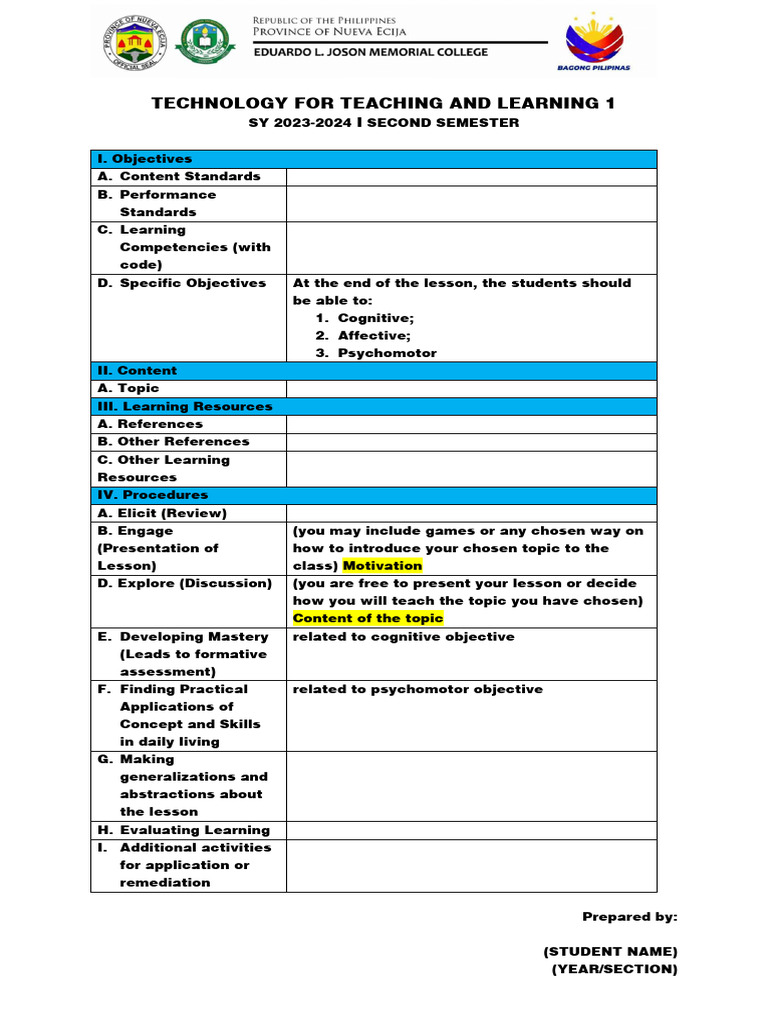 Lesson-Plan-Template-1 | PDF