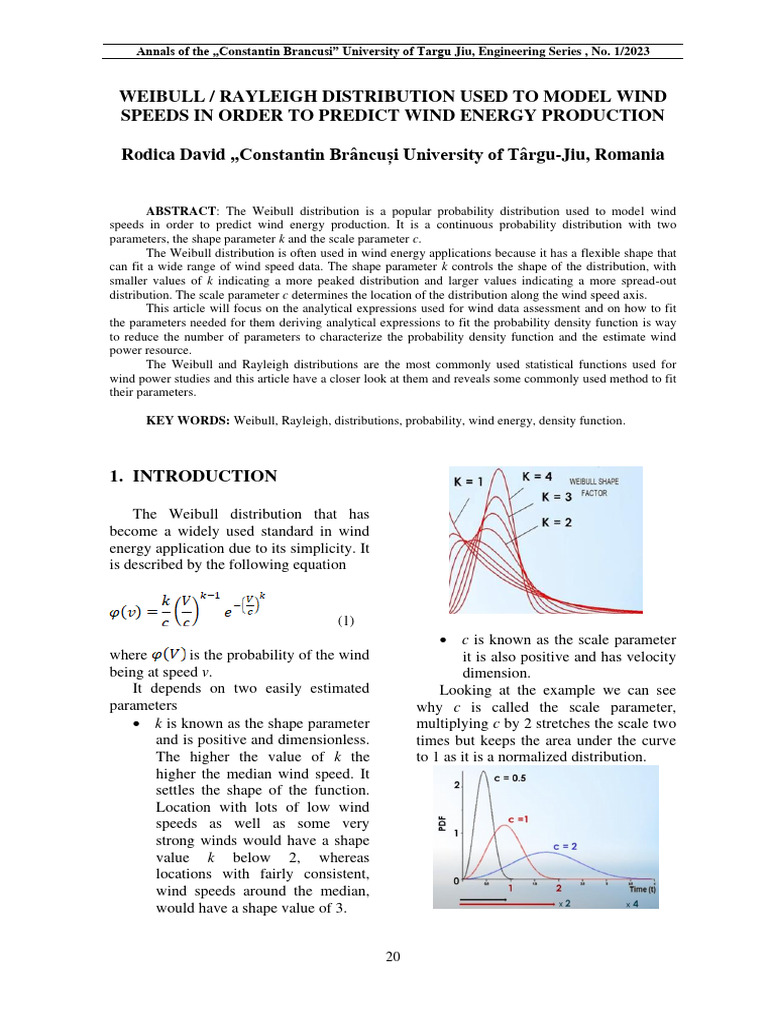 03 - DAVID Rodica - Weibull Rayleigh Distribution Used To Model Wins Speeds in Order To Predict ...