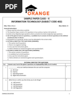 IT Class 10 Code 402 Past Papers & Solutions | PDF