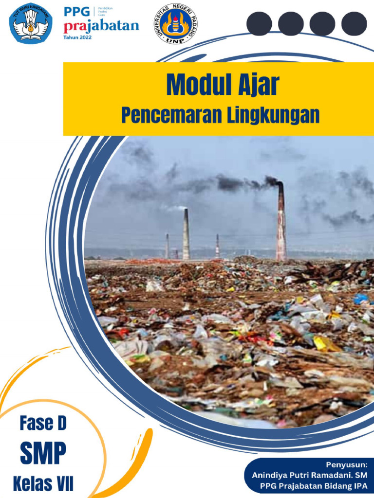Modul Ajar Pencemaran Lingkungan | PDF