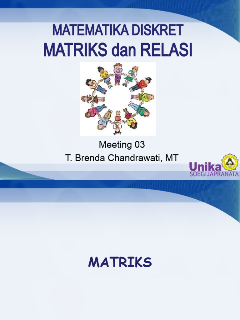 Meeting 3-Matriks, Relasi | PDF
