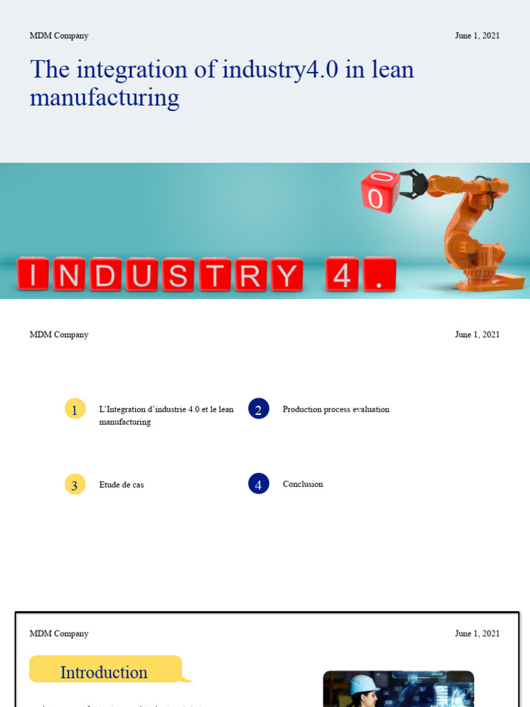 Lean Manufacturing Presentation | PDF | Internet Of Things | Automation