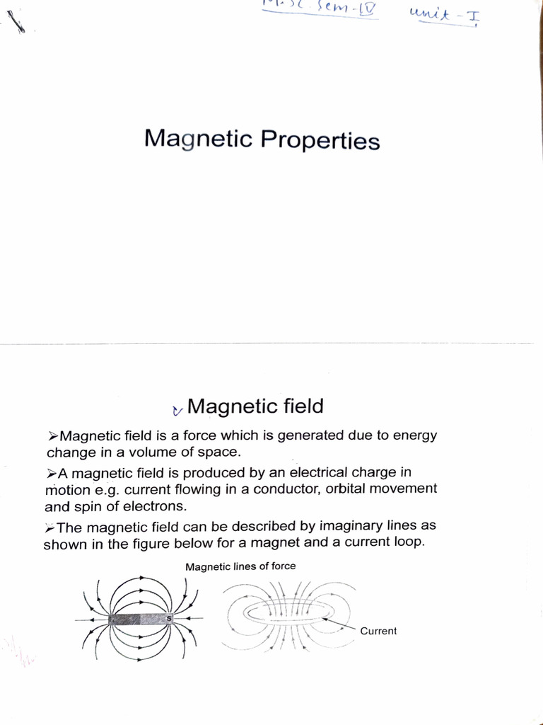 Magnetic Properties of Solids | PDF | Magnetism | Magnetic Field