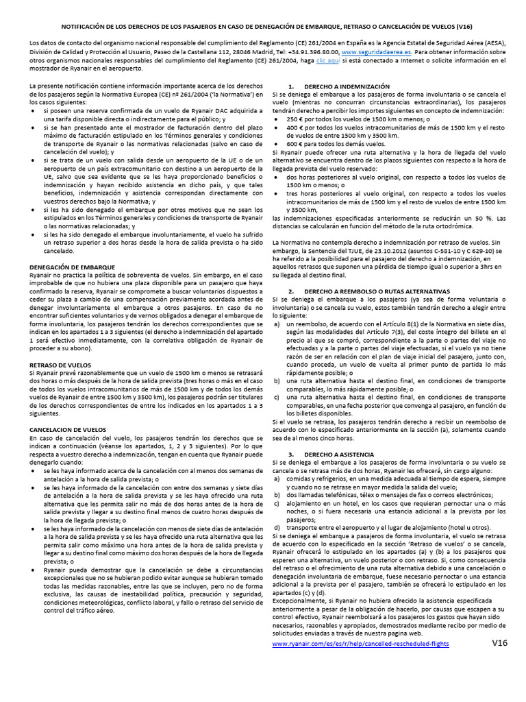 EU261 | PDF | Pasajero | Aeropuerto