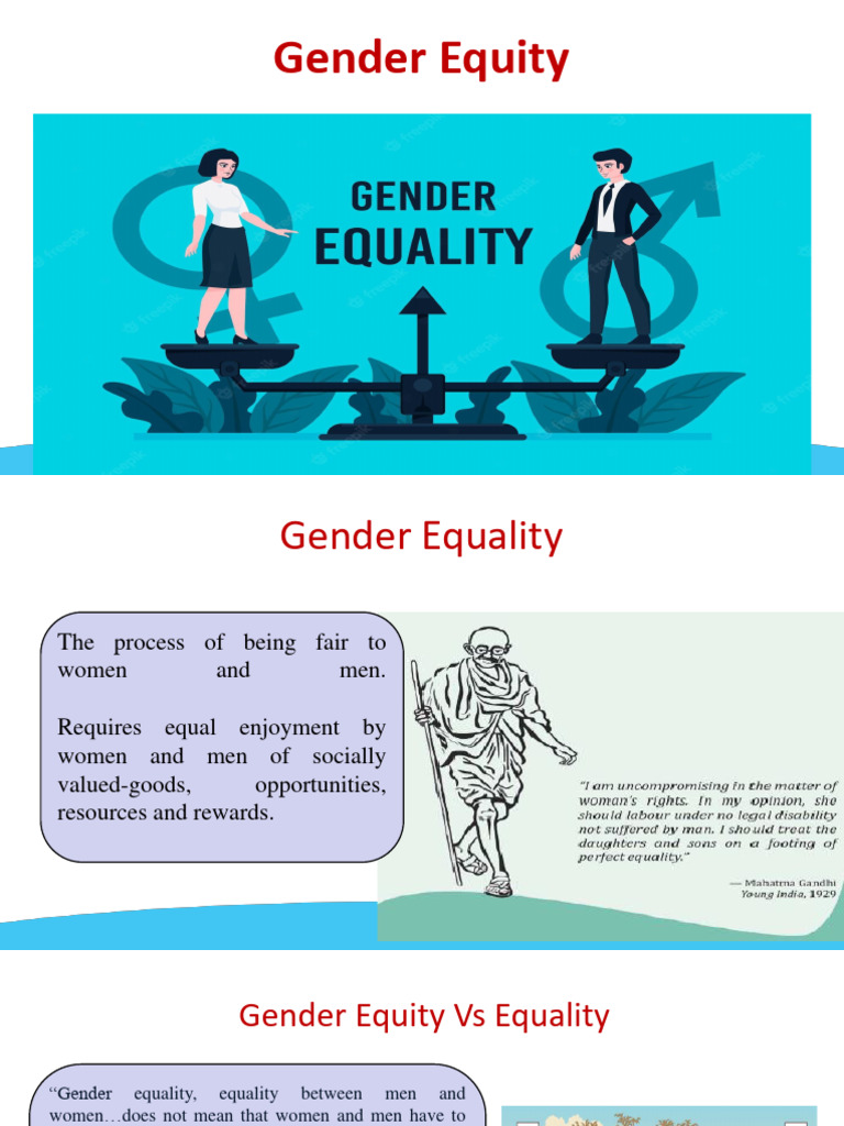 Understanding Gender Equity and Equality | PDF | Gender | Gender Studies