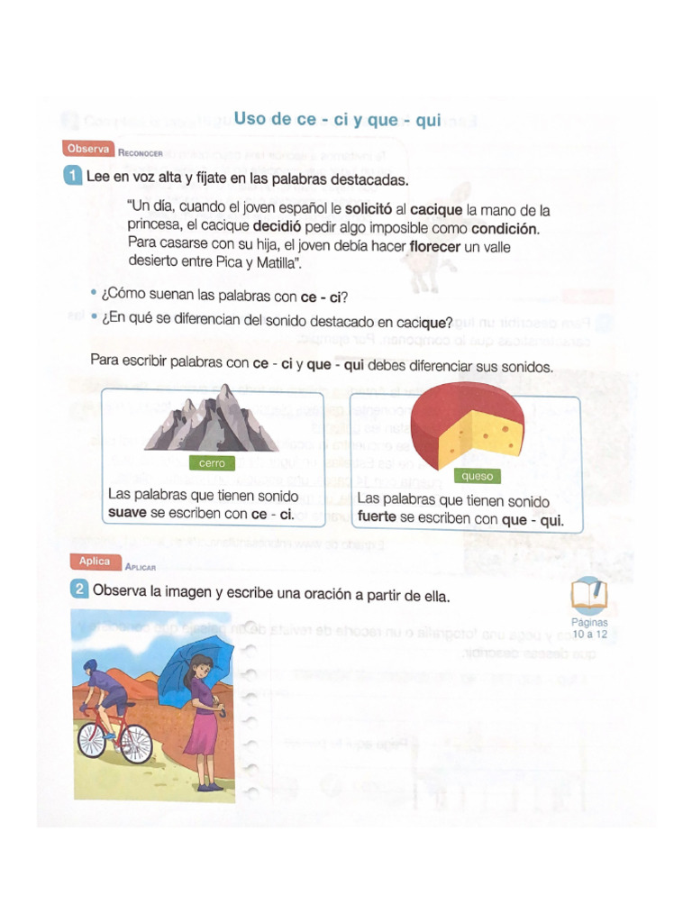 Uso de Ce - Ci y Que - Qui | PDF
