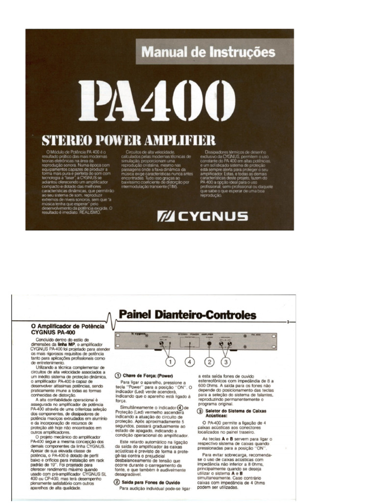 PA400 Manual | PDF