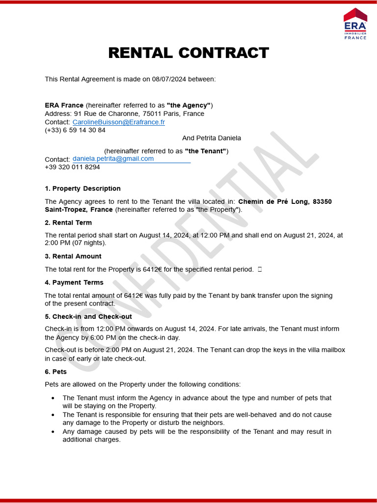 Rental Contract - Petrita Daniela | PDF | Renting | Leasehold Estate Rental Contract - Petrita Daniela | PDF | Renting | Leasehold Estate