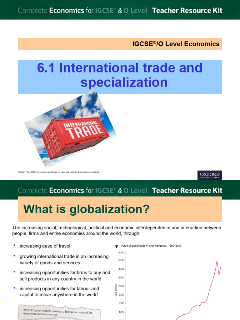 Chapter 36 - SPECIALIZATION | PDF | Free Trade | Trade