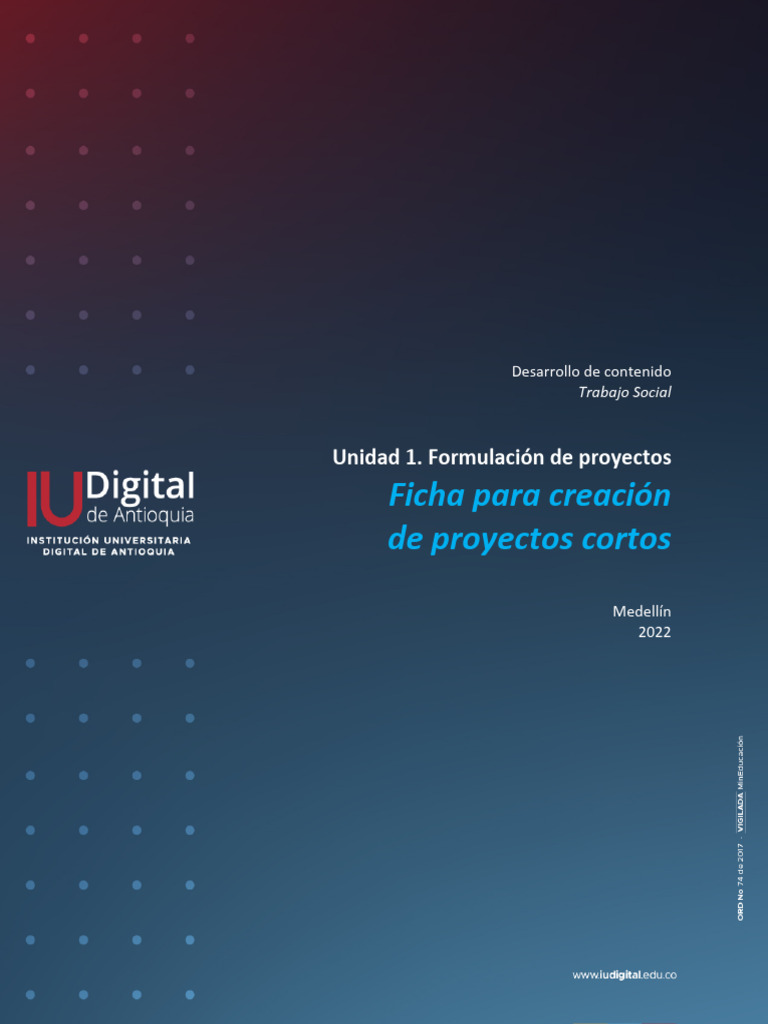 Anexo OVA U1 TS PROYECTO INT I FORM PRO SOC 373 | PDF