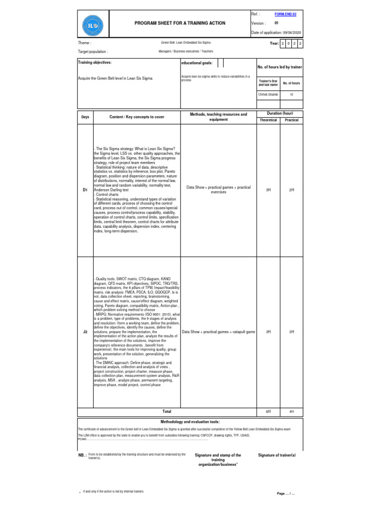 W05 Lean Embedded Six Sigma | PDF | Six Sigma | Statistics