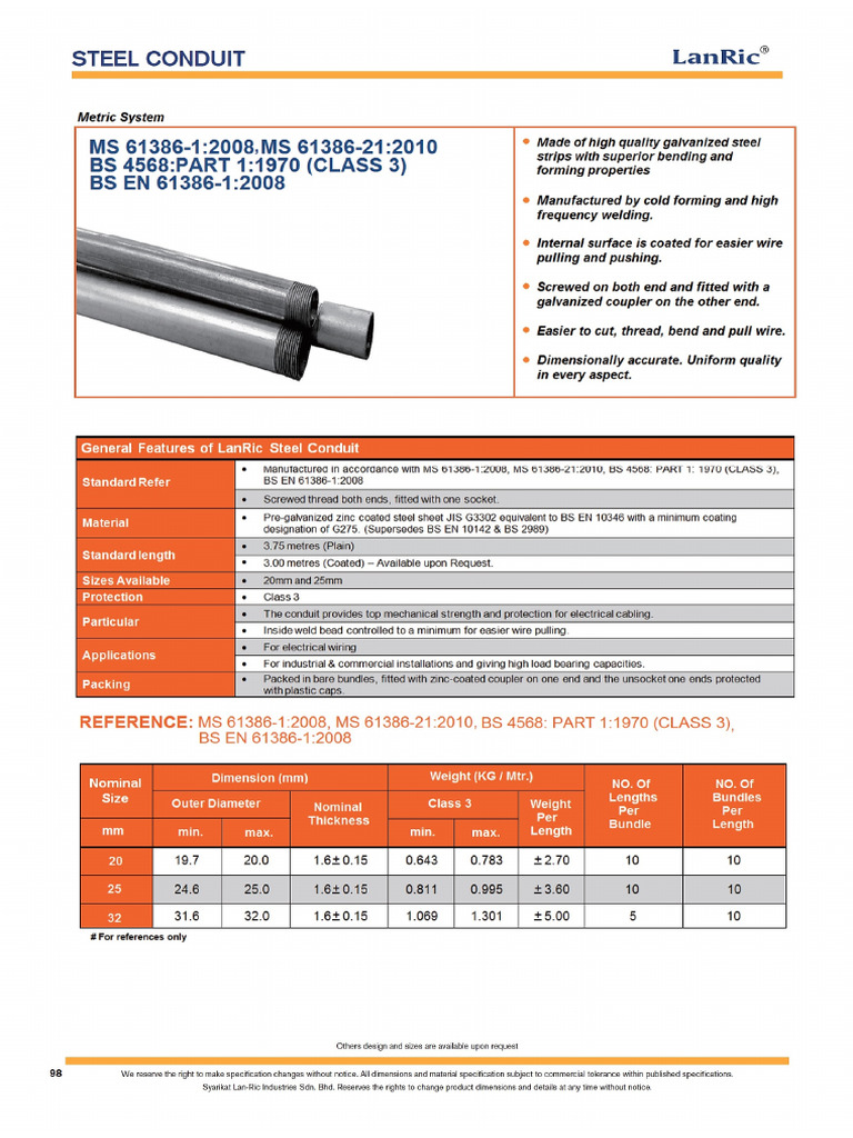 Steel Conduit & Acc | PDF