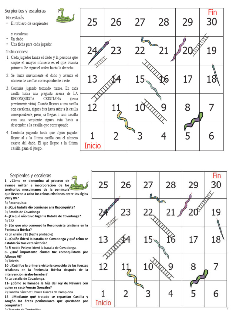 Serpientes y escaleras | PDF