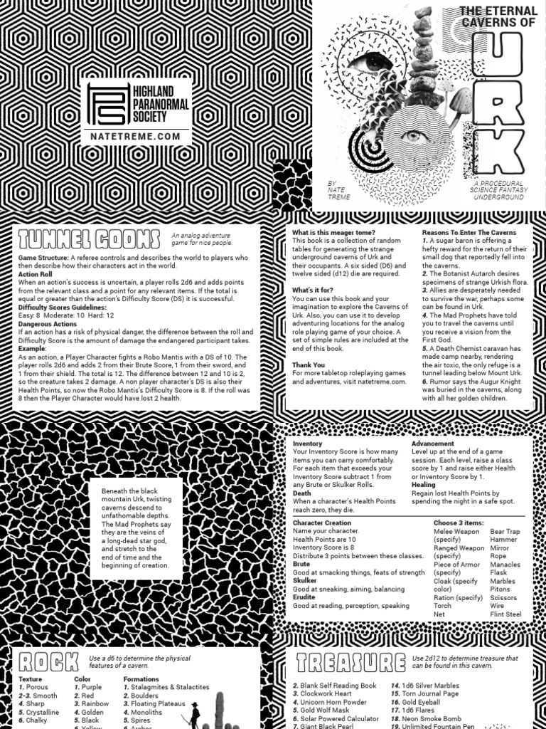 Caverns of Urk Print Layout 1.3 | PDF