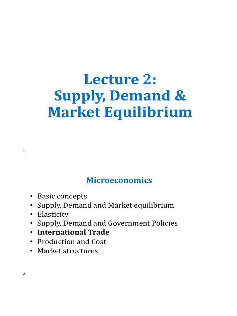 ECON02-4 International Trade | PDF | Economic Surplus | Free Trade