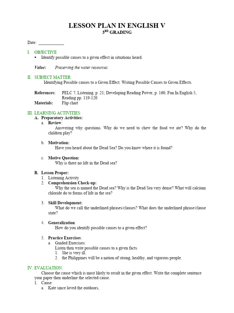 LP 5 3-Grading English V | PDF | Verb | English Language