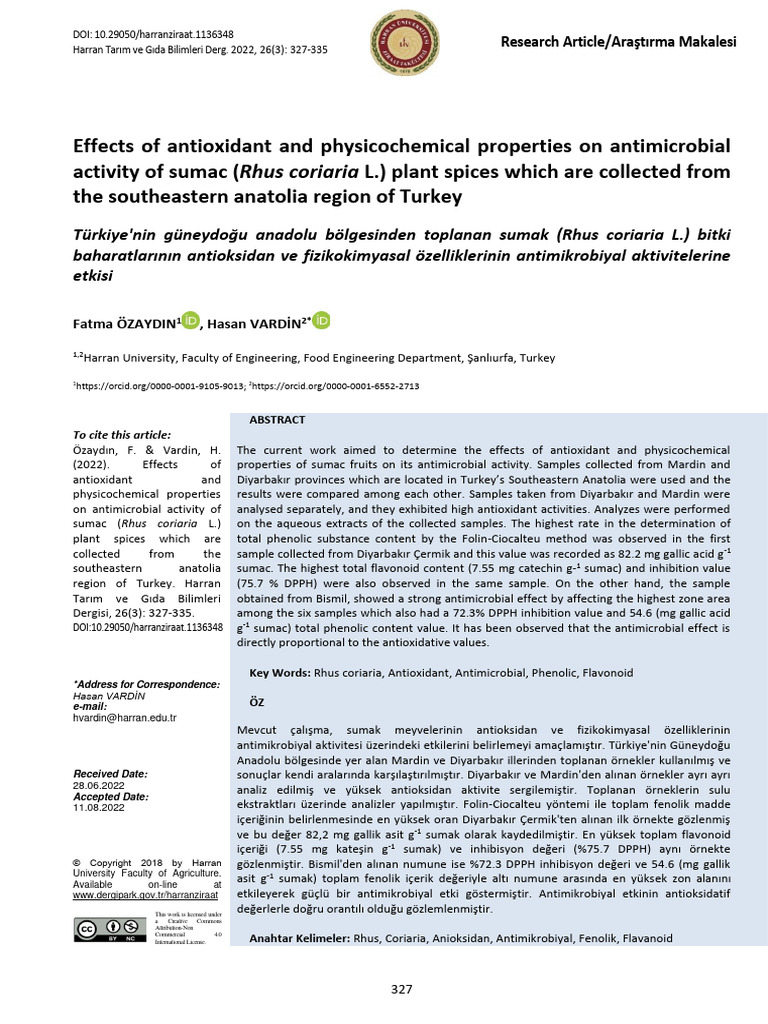 Effects of Antioxidant and Physicochemical Properties On Antimicrobial | PDF | Polyphenol | Redox