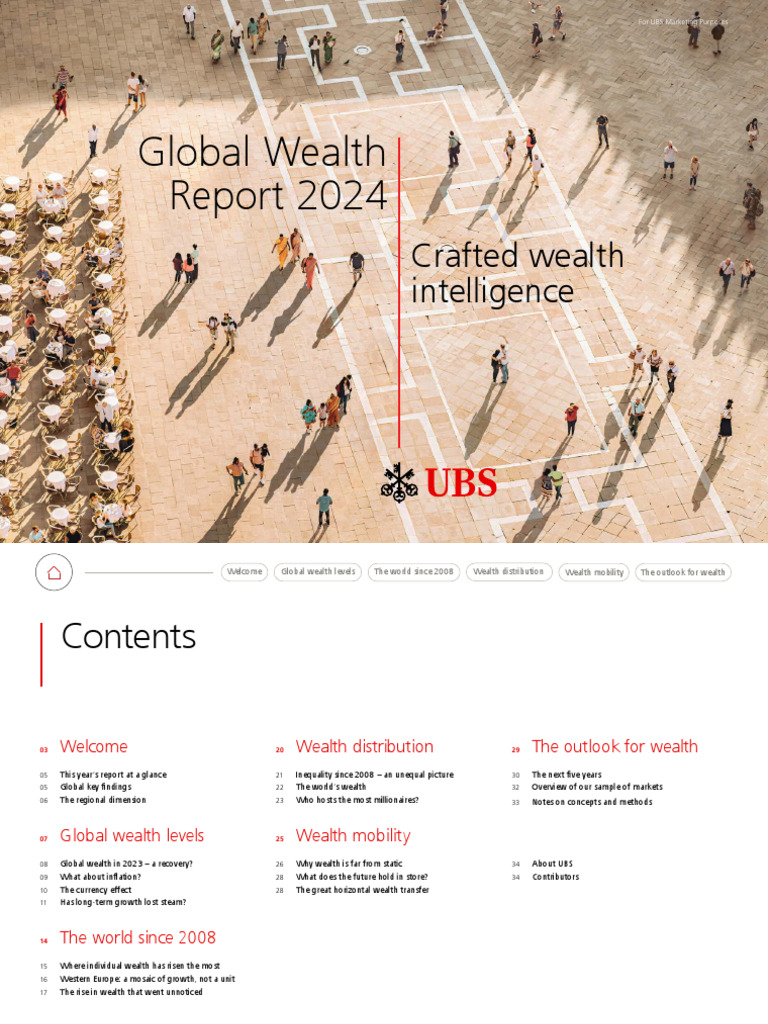 Global Wealth Report 2024 | PDF | Wealth | Economic Inequality