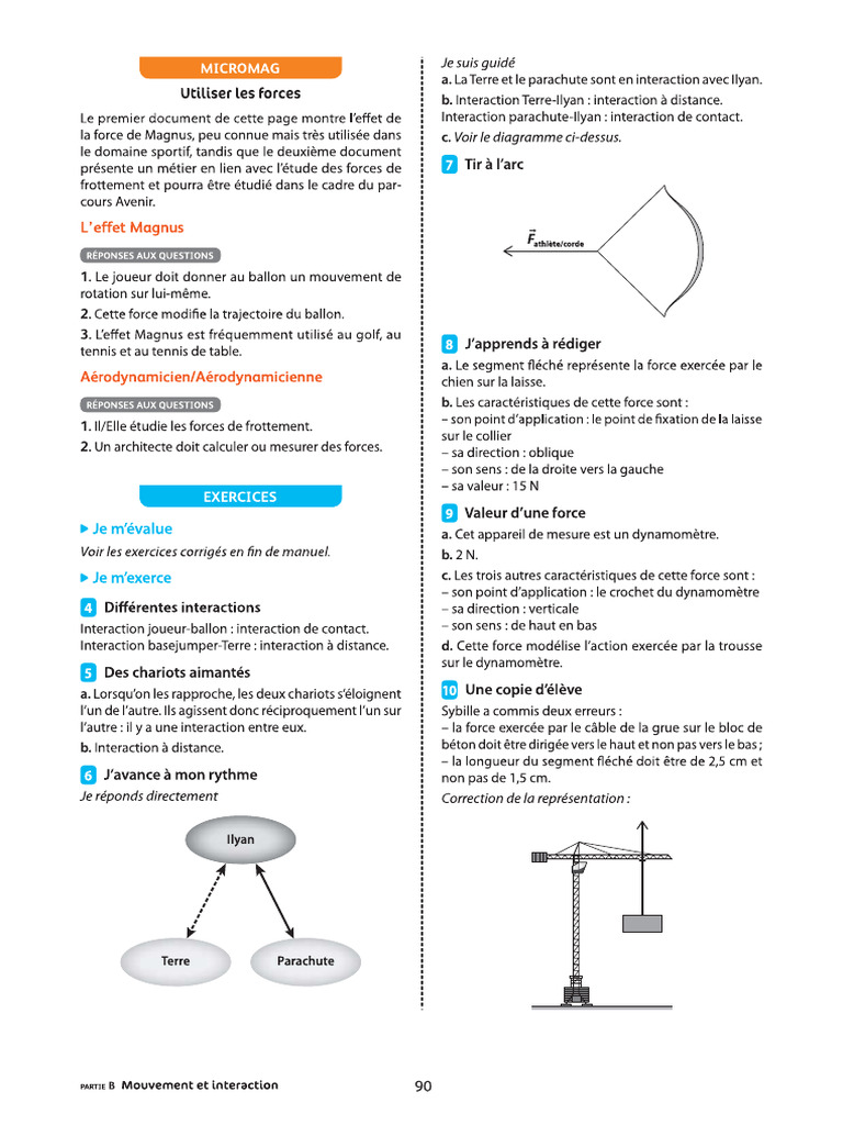 CORRECTION EXERCICE MANUEL 4eme | PDF
