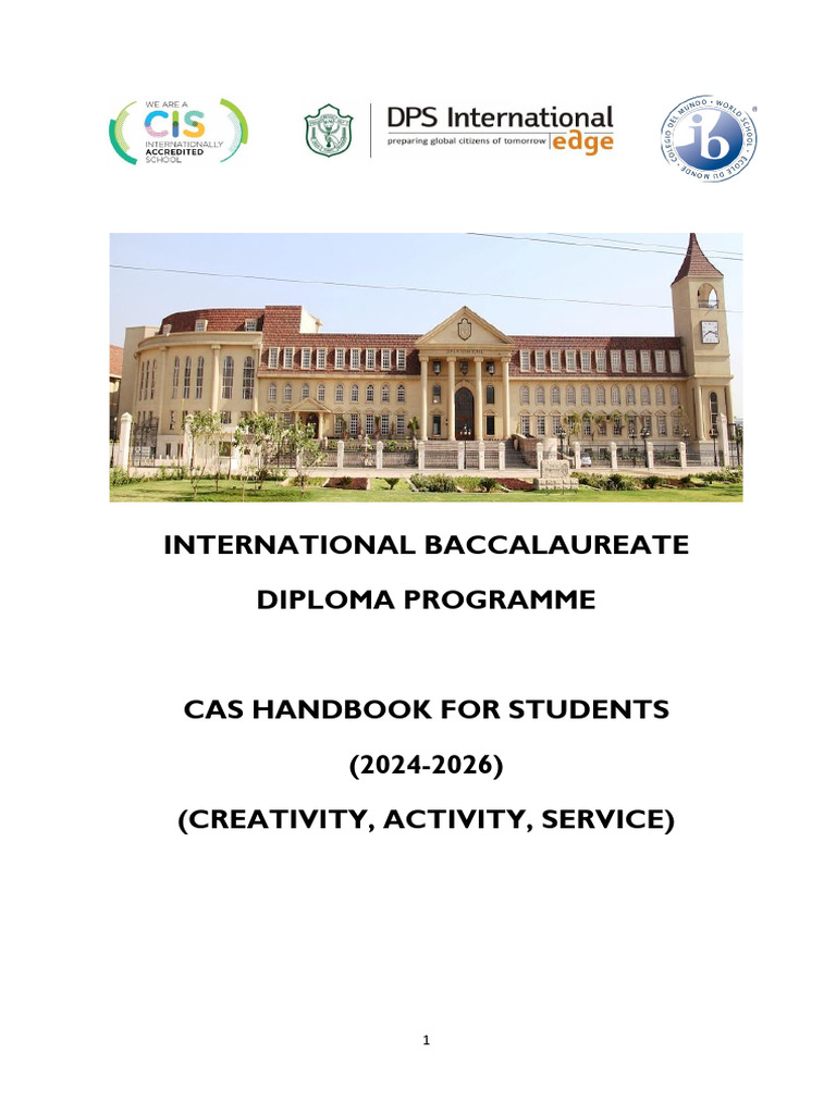 DPSI CAS Handbook 2024-2026 | PDF | Creativity | Sustainability