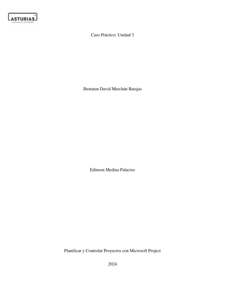 Desarrollo Caso Practico Unidad 3 | PDF | Ingeniería de software | Software