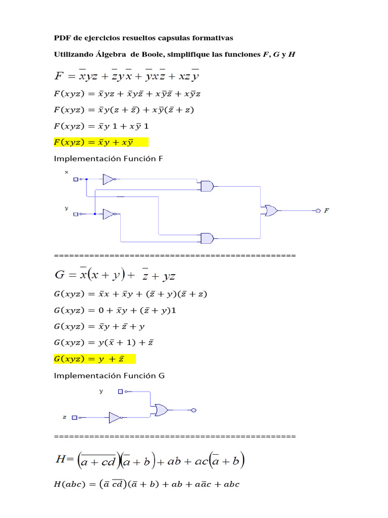 Ejercicios Resueltos Semana4.3 | PDF