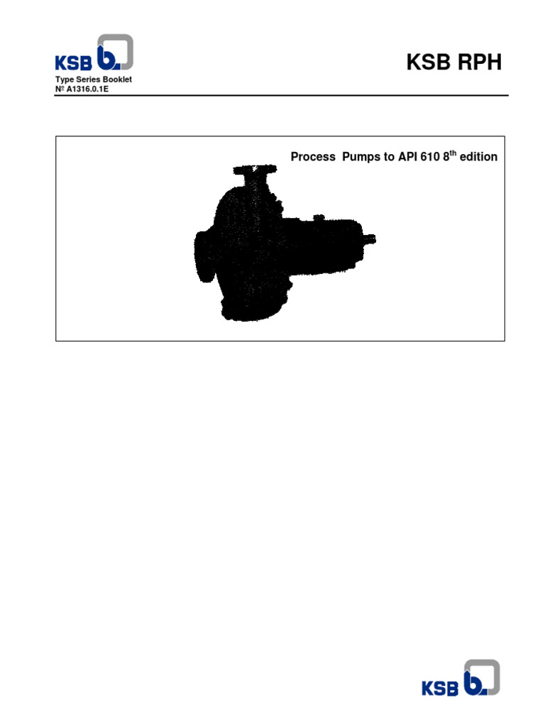RPH - Manual Técnico - 8th | PDF | Pump | Bearing (Mechanical)