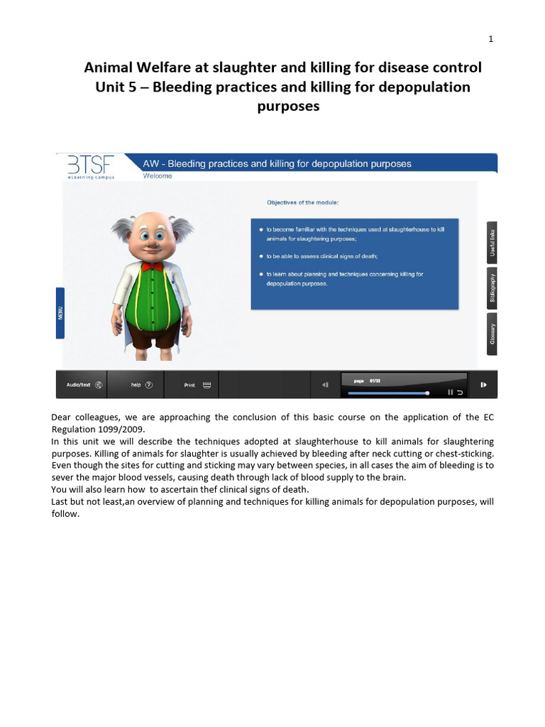 Animal Slaughter and Depopulation Practices | PDF | Animal Slaughter ...