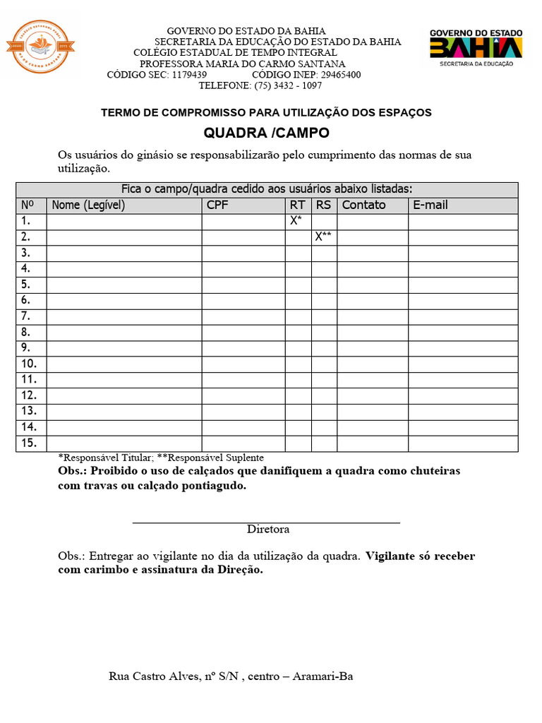Requerimento Impresso Desport Anexos Utilizac | PDF