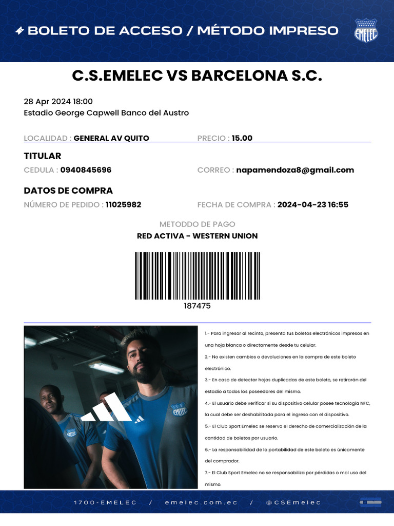 Boleto Electronico | PDF