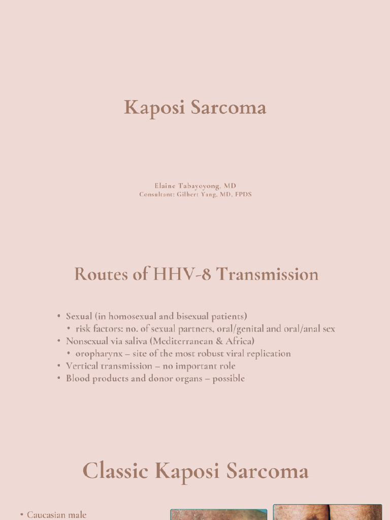 Kapo Sarcoma | PDF