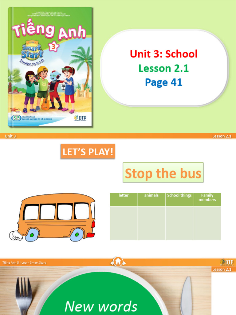 Anh 3 Smart Start Unit 3 - Lesson 2 | PDF